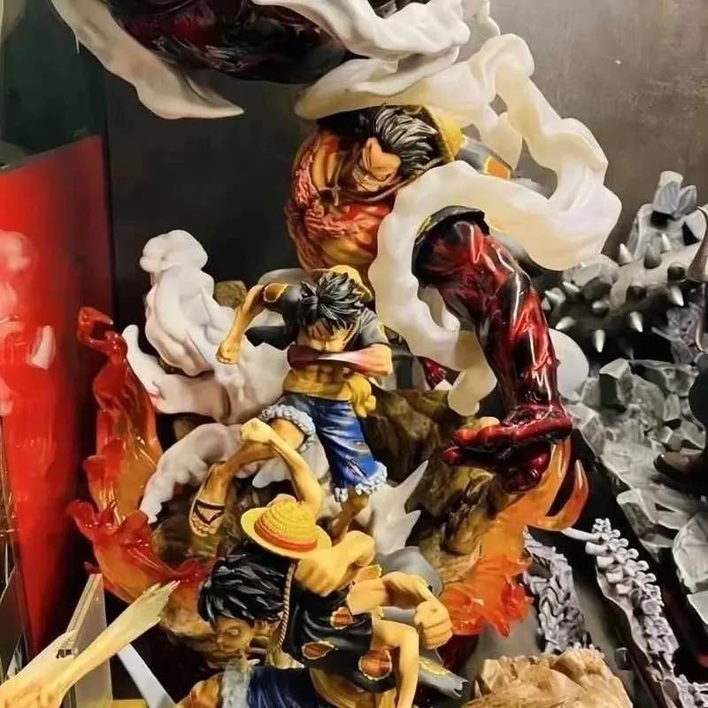 One Piece Fire Fist Luffy The Statue Of Zeus 20cm G4 Great Ape King Gun ...