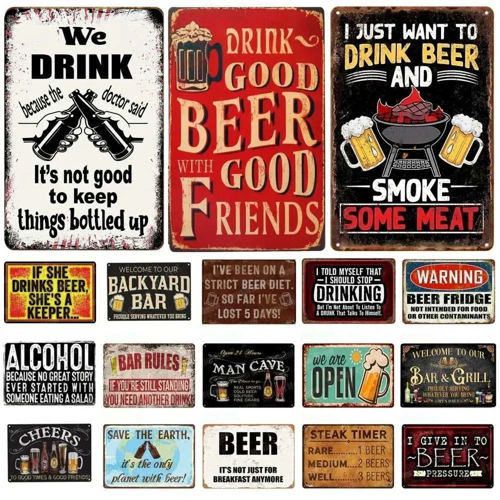 DecorXJ250116 Vintage Beer Aluminum Sign Retro... From Muyixin_taoci111 ...