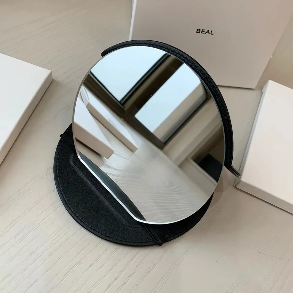 Designer Black Round Folding Makeup Mirror Portable... From Hanzhiup ...