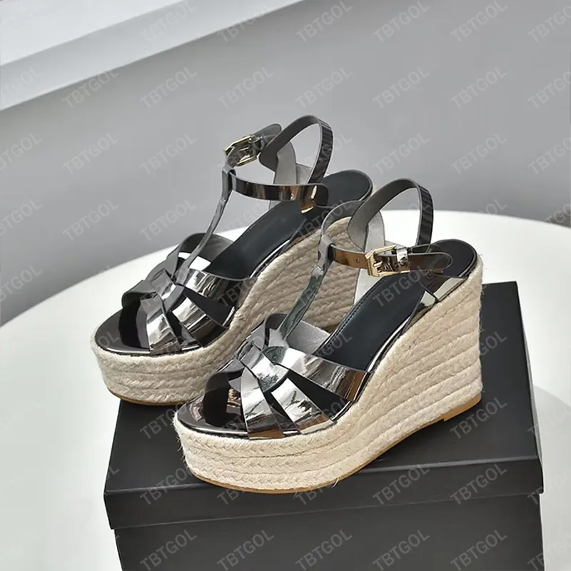Designer Wedge Sandals: Espadrille Heels, Patent Leather, Woven ...