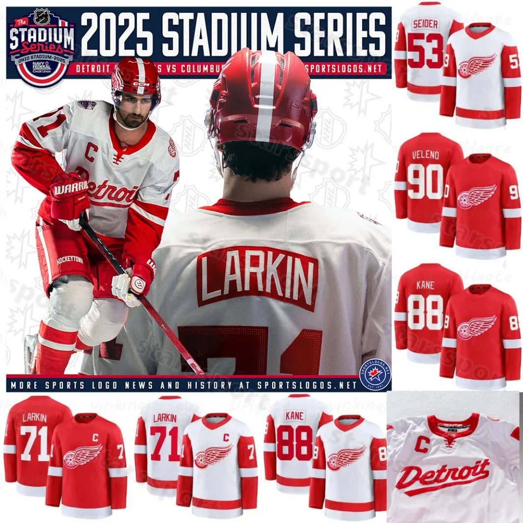 2025 Stadium Series Patrick Kane, Alex DeBrincat, Moritz Seider, Gordie ...