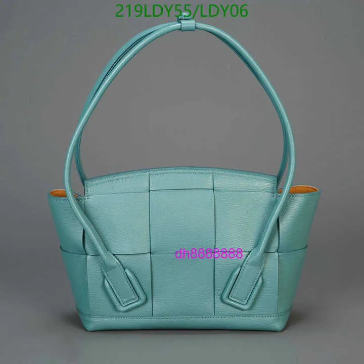 Arco Collection Green Woven Leather Shoulder Bag Women's Designer ...