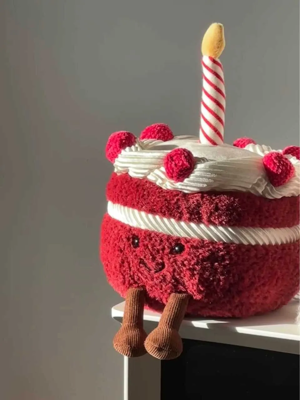 Je Uk Fun Red Velvet Sherry Cake Soothing Doll Plush Toy - Valentine's ...