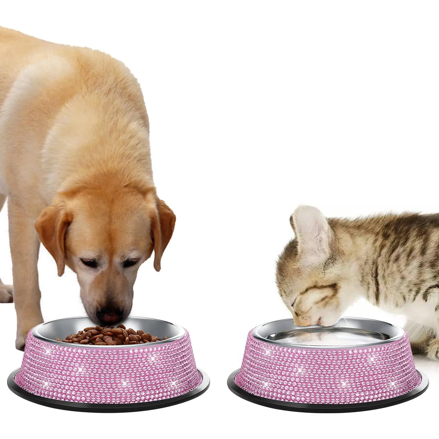Anti Slip Cat Bowl Mat No Spill Pet Food & Water Placemat For Kitchen ...