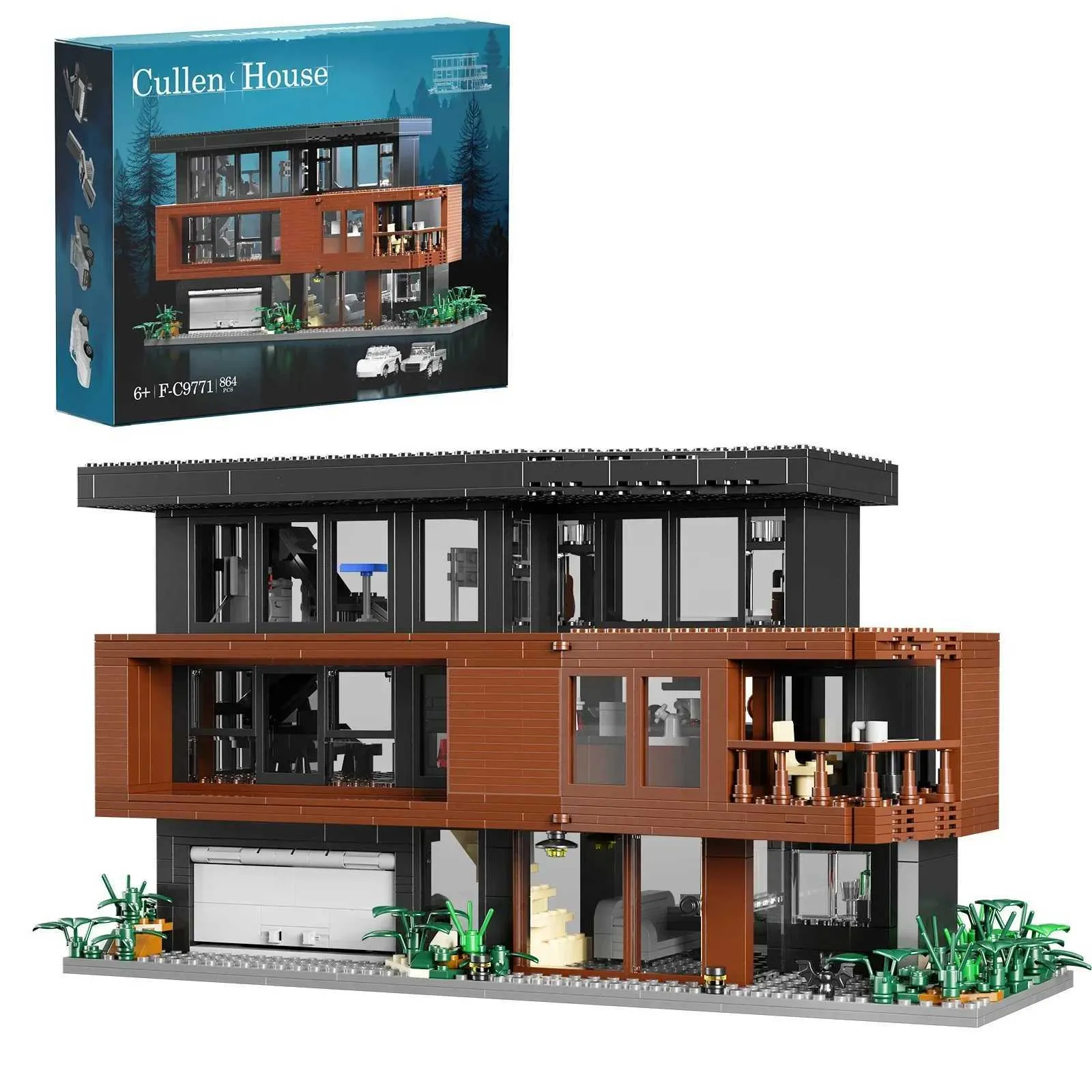Model House Building Kits: Cottage Villa Construction Set Architecture ...