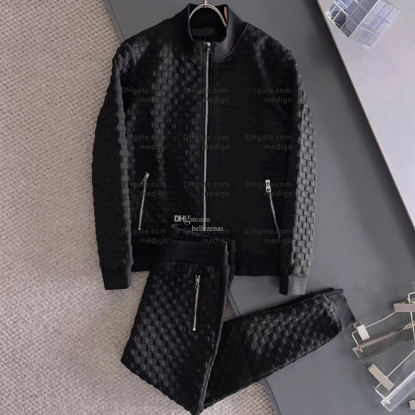Stylish Mens Two Piece Tracksuit: Classic Letter Print Hoodie & Jogger ...