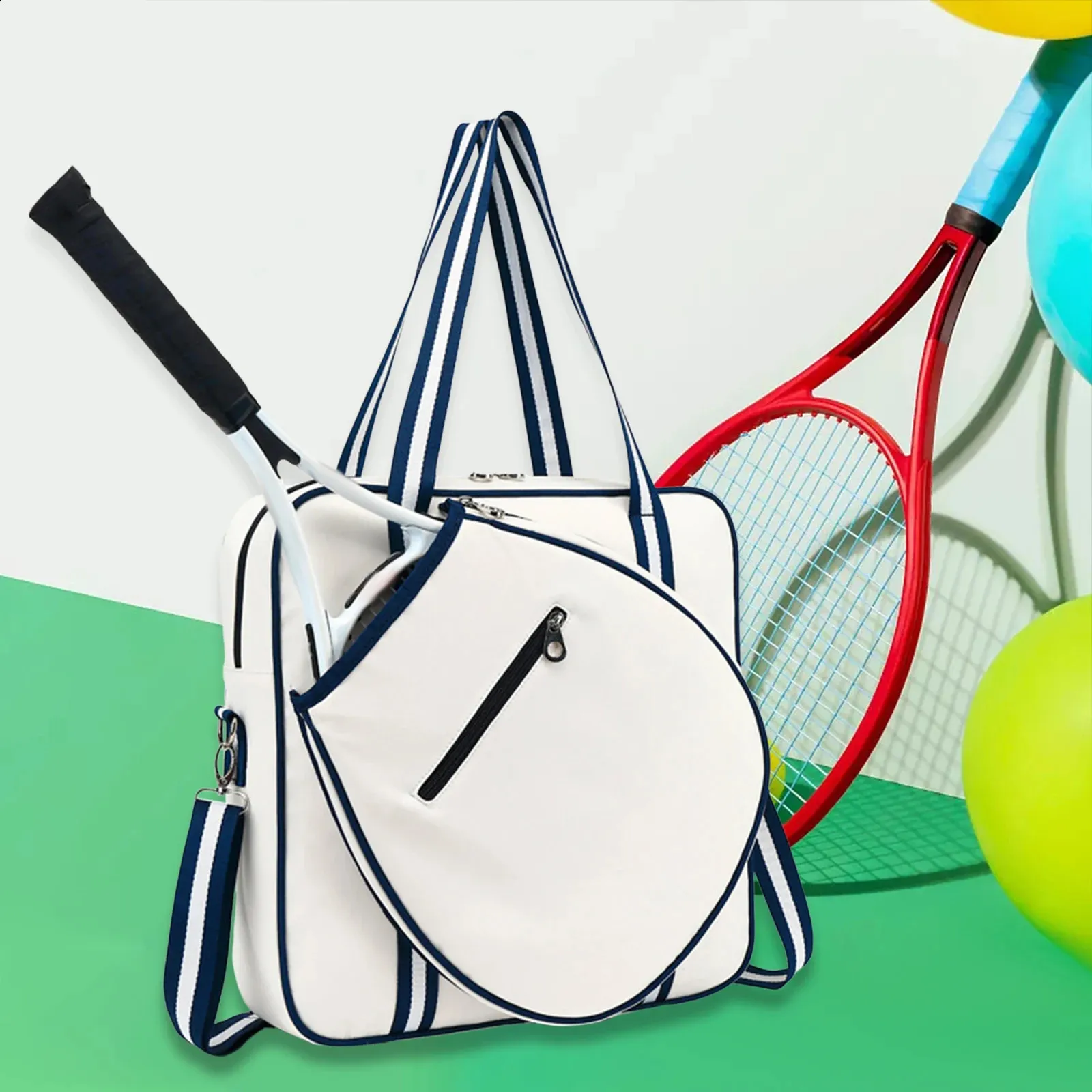 Tennis Racket Carry Bag: Sports Handbag Shoulder Bag, 39x10x39cm, for ...