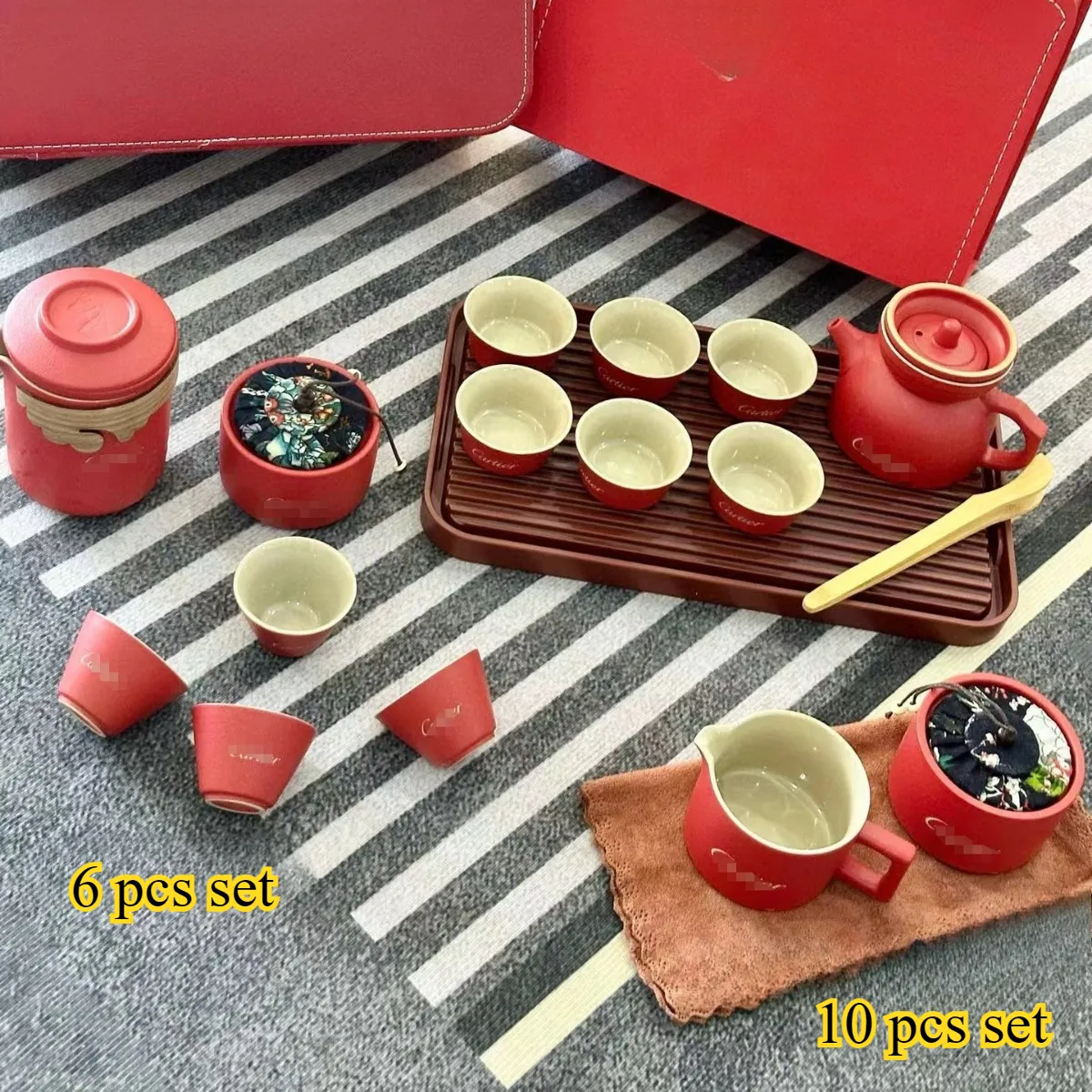Luxury Kung Fu Tea Set - 10-Piece Portable Travel Tea Set Gift for ...