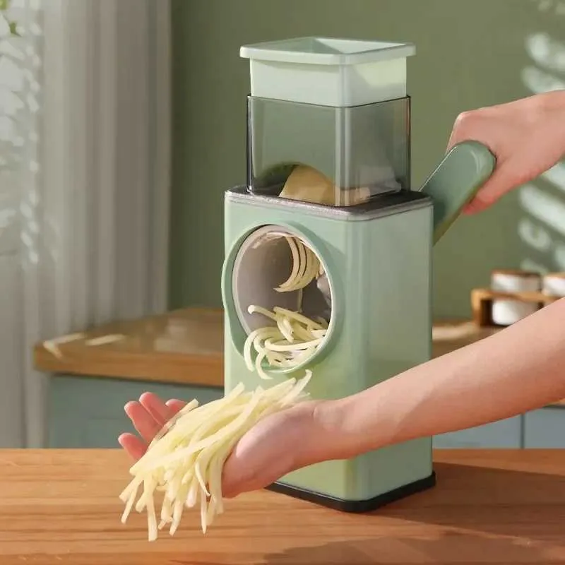 3 In 1 Multifunction Vegetable Slicer Manual Roller Cutter, Grater ...