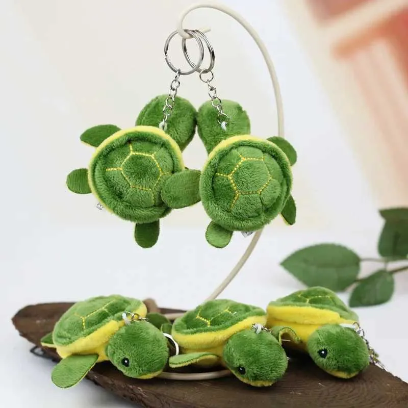 Plush Keychain Cartoon Turtle Doll Pendant Soft Stuffed Animal Keychain ...