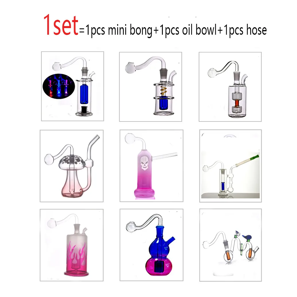 10mm Female Mini Hookah Glass Bong Water Pipes Thick Pyrex Hookah Dab ...