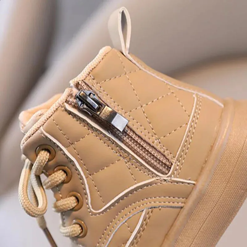 Kids Boots Autumn Winter Boys Snow Boots Cotton Shoes Non-slip Rubber ...