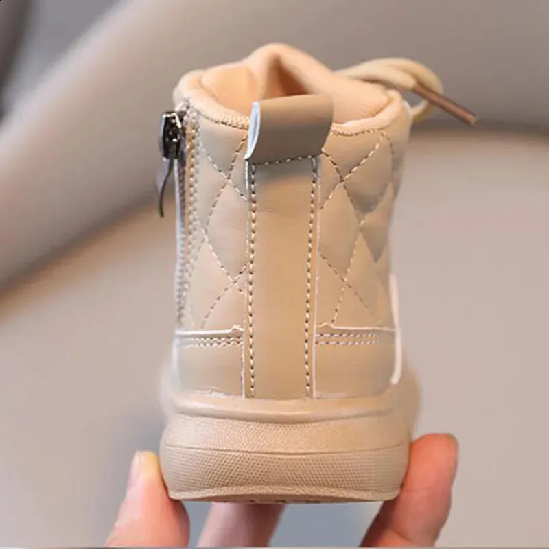 Kids Boots Autumn Winter Boys Snow Boots Cotton Shoes Non-slip Rubber ...