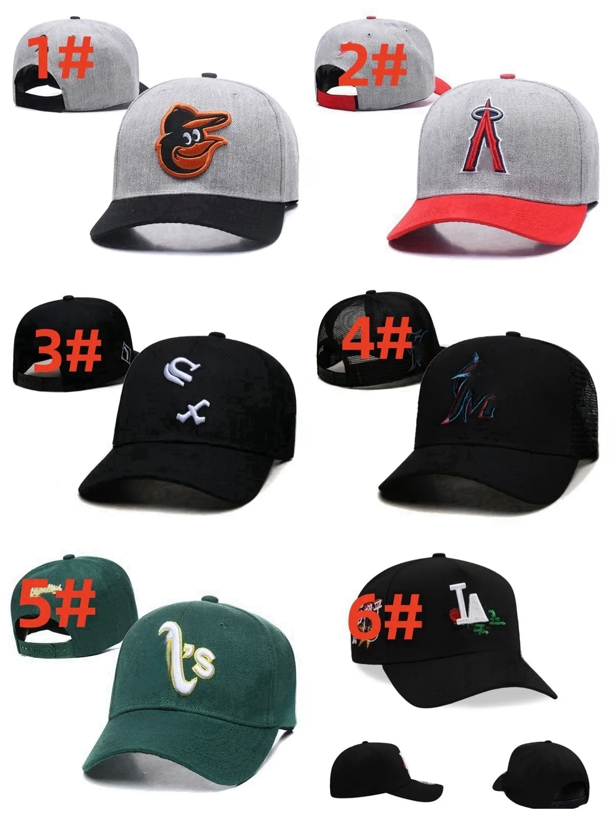 Designer Caps Adjustable Cotton Snapback Baseball Hats Embroidered ...