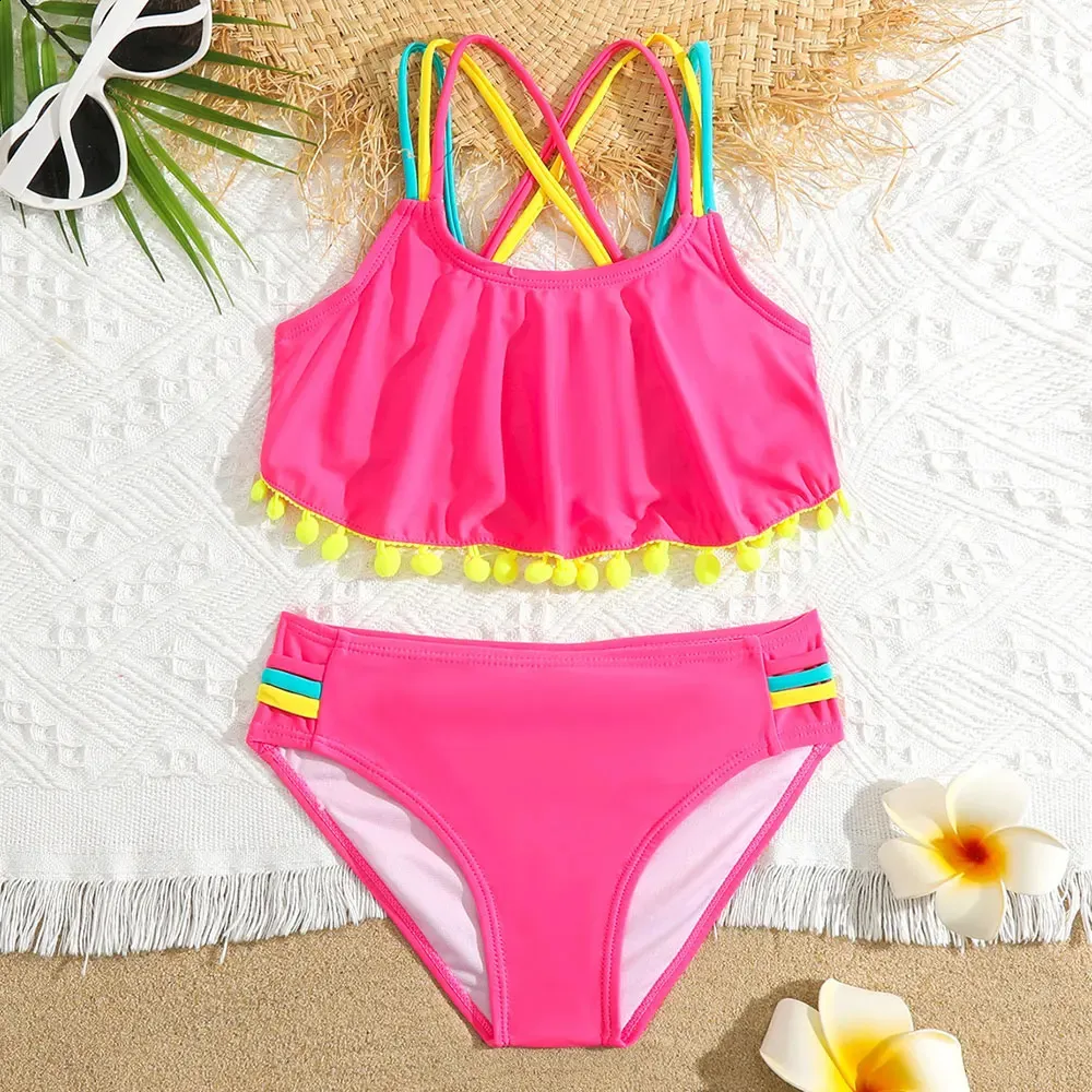 Childrens Swimsuits Girls' Ruffle Bikini: 12 Yr Old Swimsuit With Criss ...