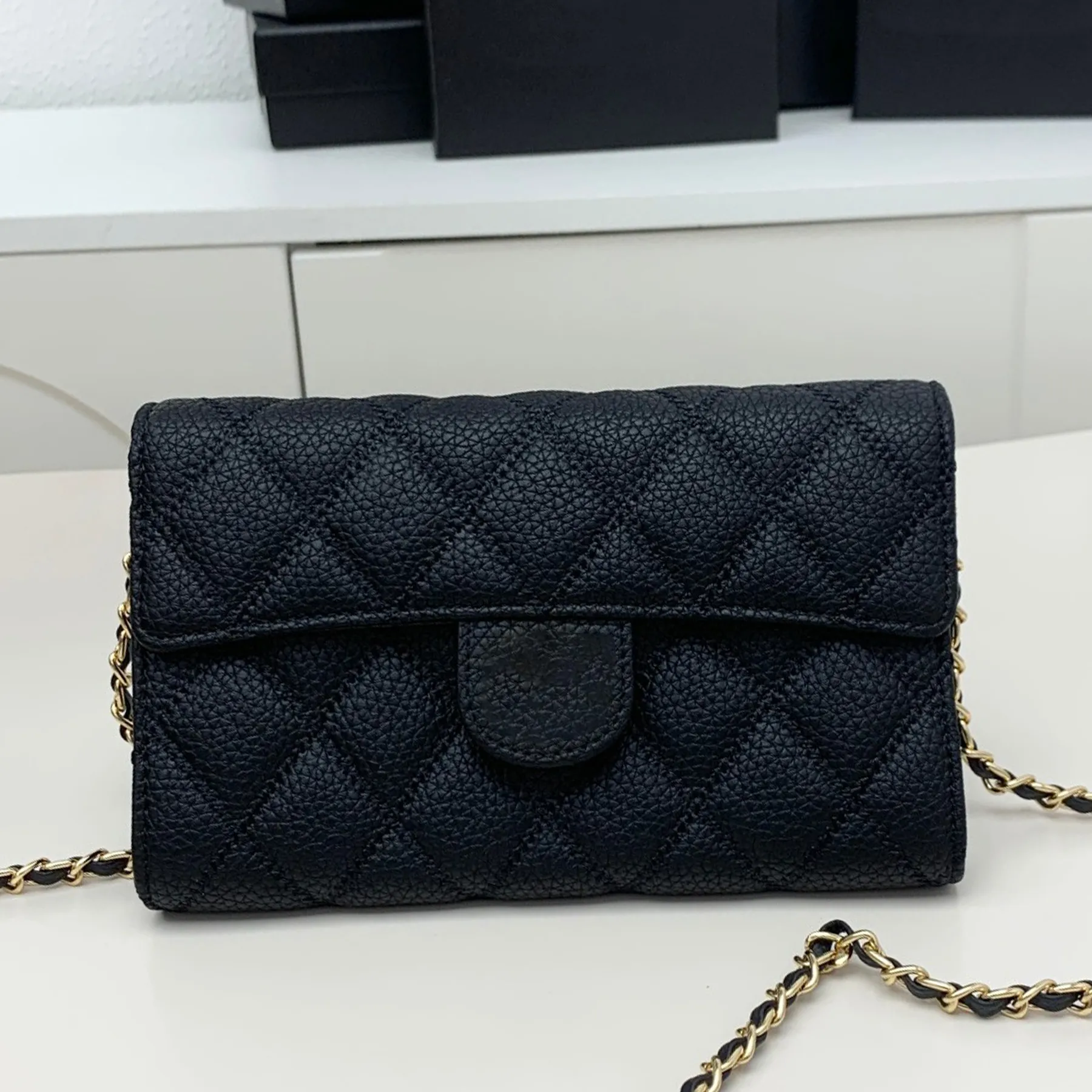 High Quality Chain Wallet Luxury Designer Soft... From Catchmybag666 ...