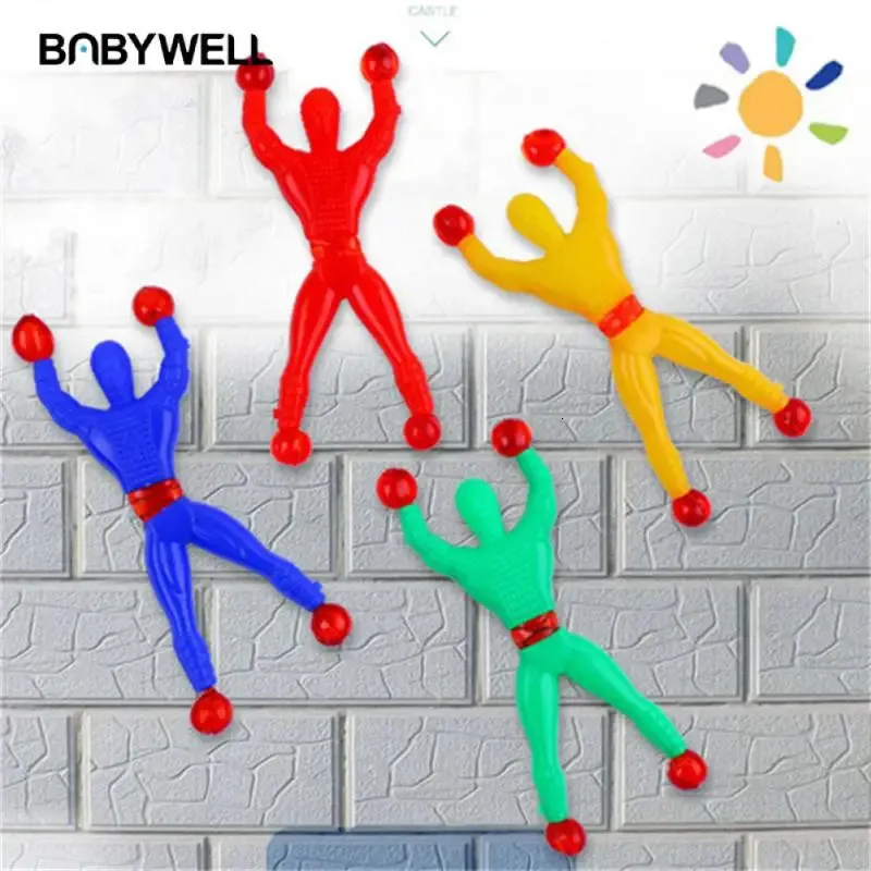 Children's Simulation Mini Character Toy Climbing Wall Hanging Novelty ...