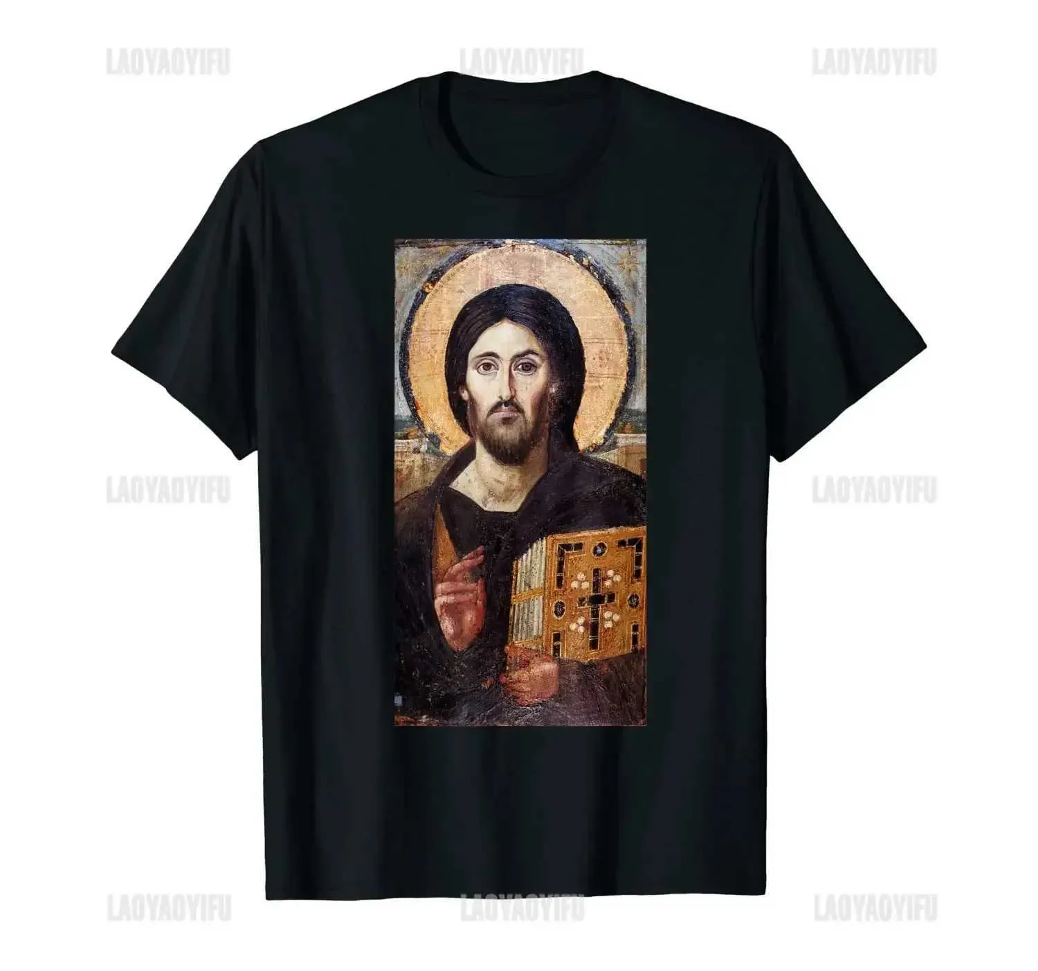 Wholesale Jesus Christ Pantocrator T Shirt Sinai Orthodox Christian ...