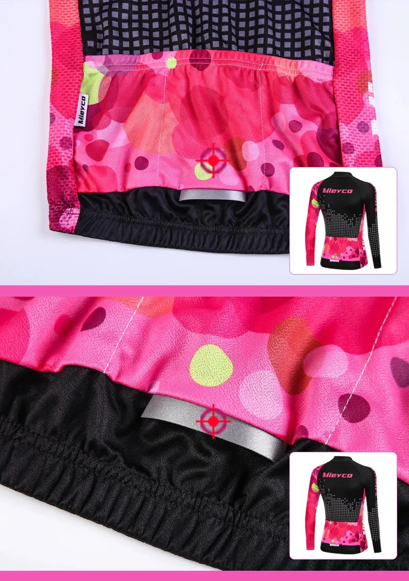 Womens Bicycle Clothing Set Spring and Autumn Jersey Ropa Raportiva Mujer BMX Set MTB Bicycle ...