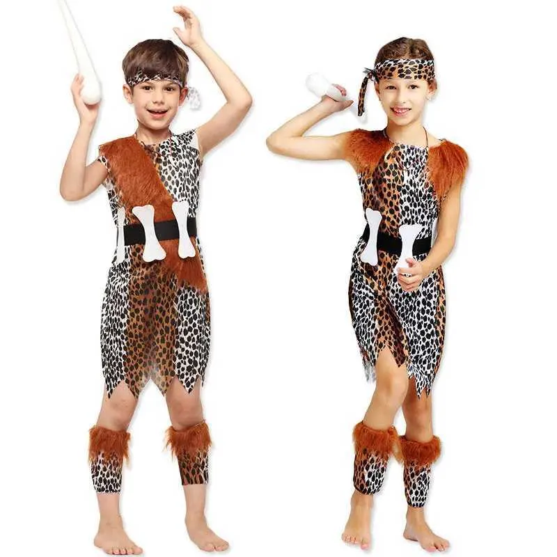 W250117 Kids Stone Age Caveboy Cavegirl Costume ... From Innovation ...