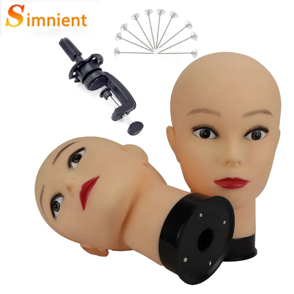 Cosmetology Mannequin Head with Clamp & Wig Stand - Female Manikin Head ...