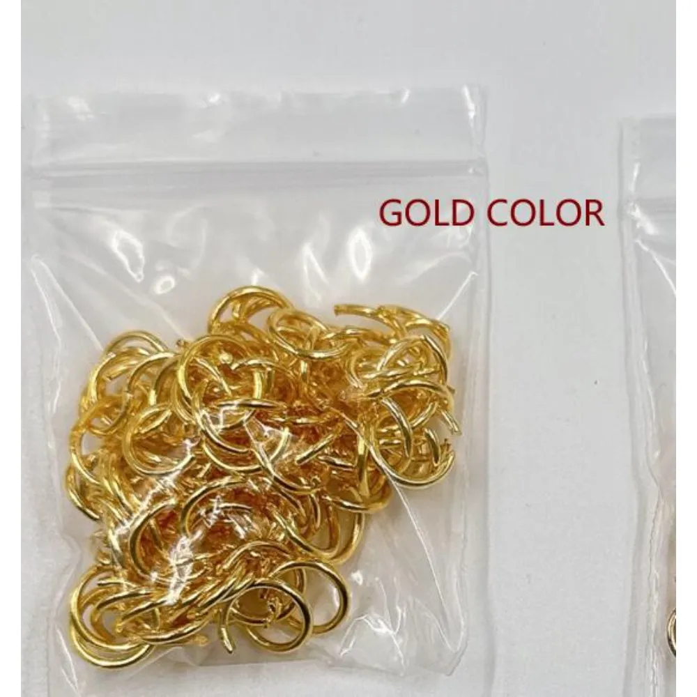 Gold & Silver Jump Rings - 8mm Double Jump Rings for Jewelry Making ...