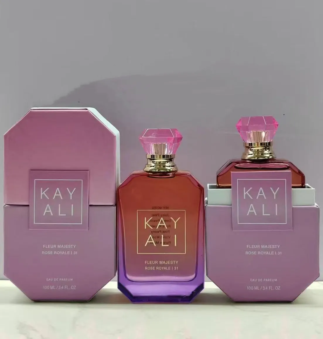 Kayali Rose Royale Musk Cologne 100ml EDP Perfume With Pistachio Gelato ...
