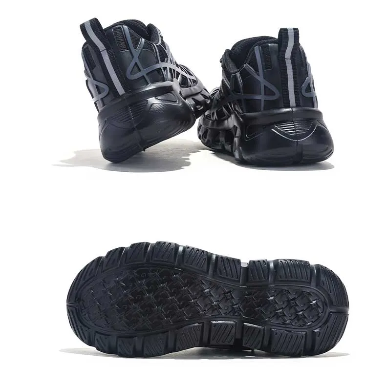 Jifffly unisex breathable mesh lace-up sports shoes with rubber insole ...