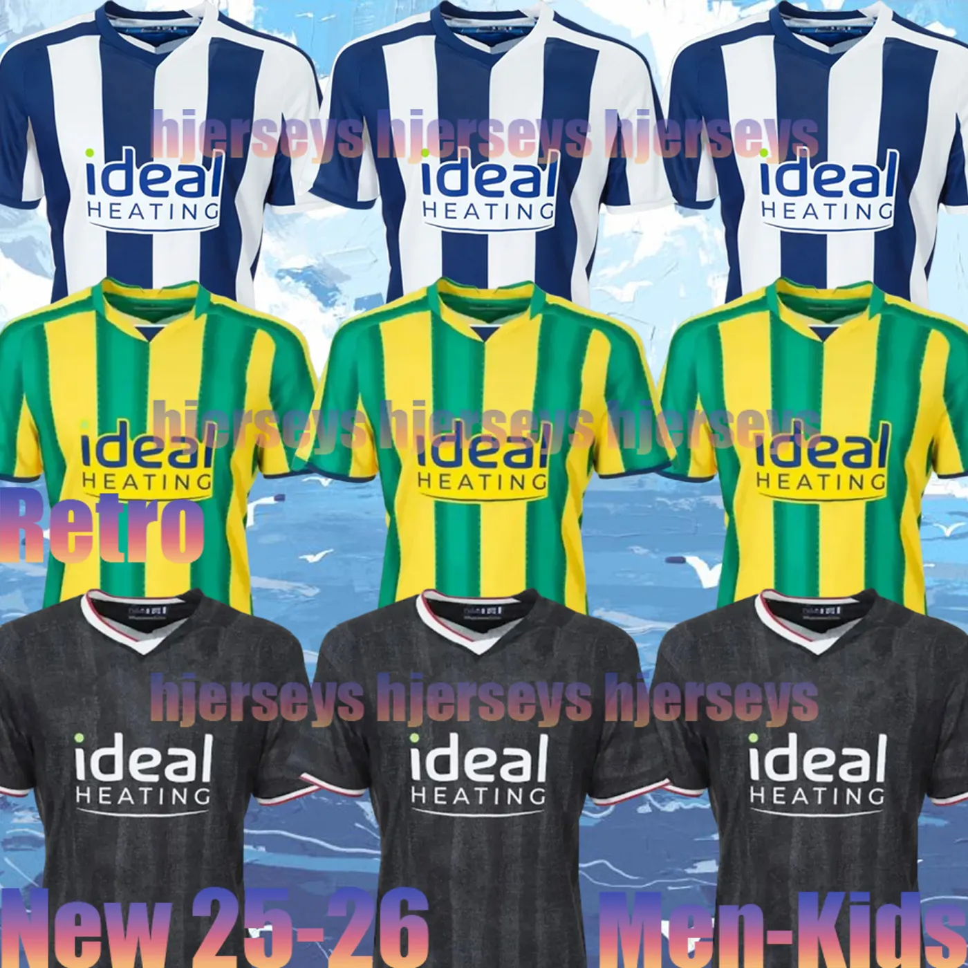2025 2026 West 125TH Bromwich 25 26 SOCCER JERSEYS West Brom 25 26 Home ...
