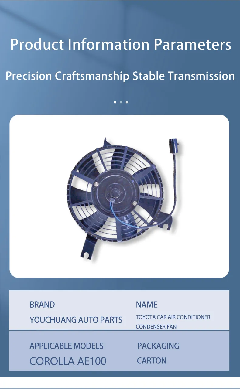 Toyota Durable Electric Fan Motor for Corolla AE100 1988-1992 with ...