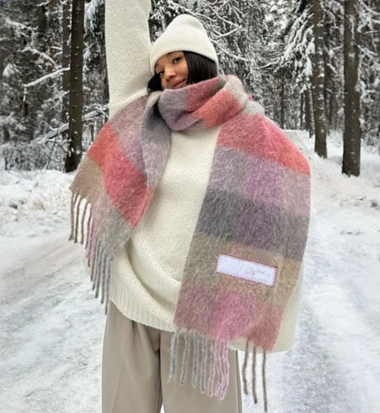 Designer Cashmere Scarf Women And Men Long Scarf... From Facai66778, $7 ...