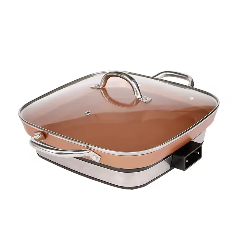 Pan Fryer 1600W Nonstick Coating Electric Kitchen Machine For Household ...