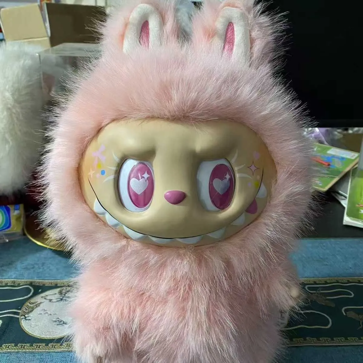 Labubu 38cm ZIMOMO Big Chief Plush Doll Vinyl Face Trendy Blind Box ...