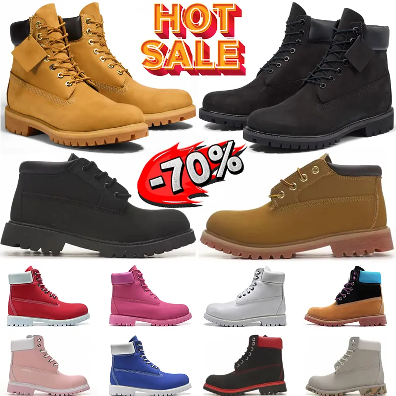Designer Martin Orange Timberland Ellendale Boots With Bottom Platform ...
