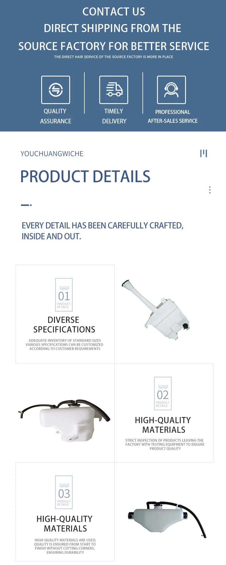 Toyota Radiator Tank Plastic for 1998 Camry Model Minimum Order from ...