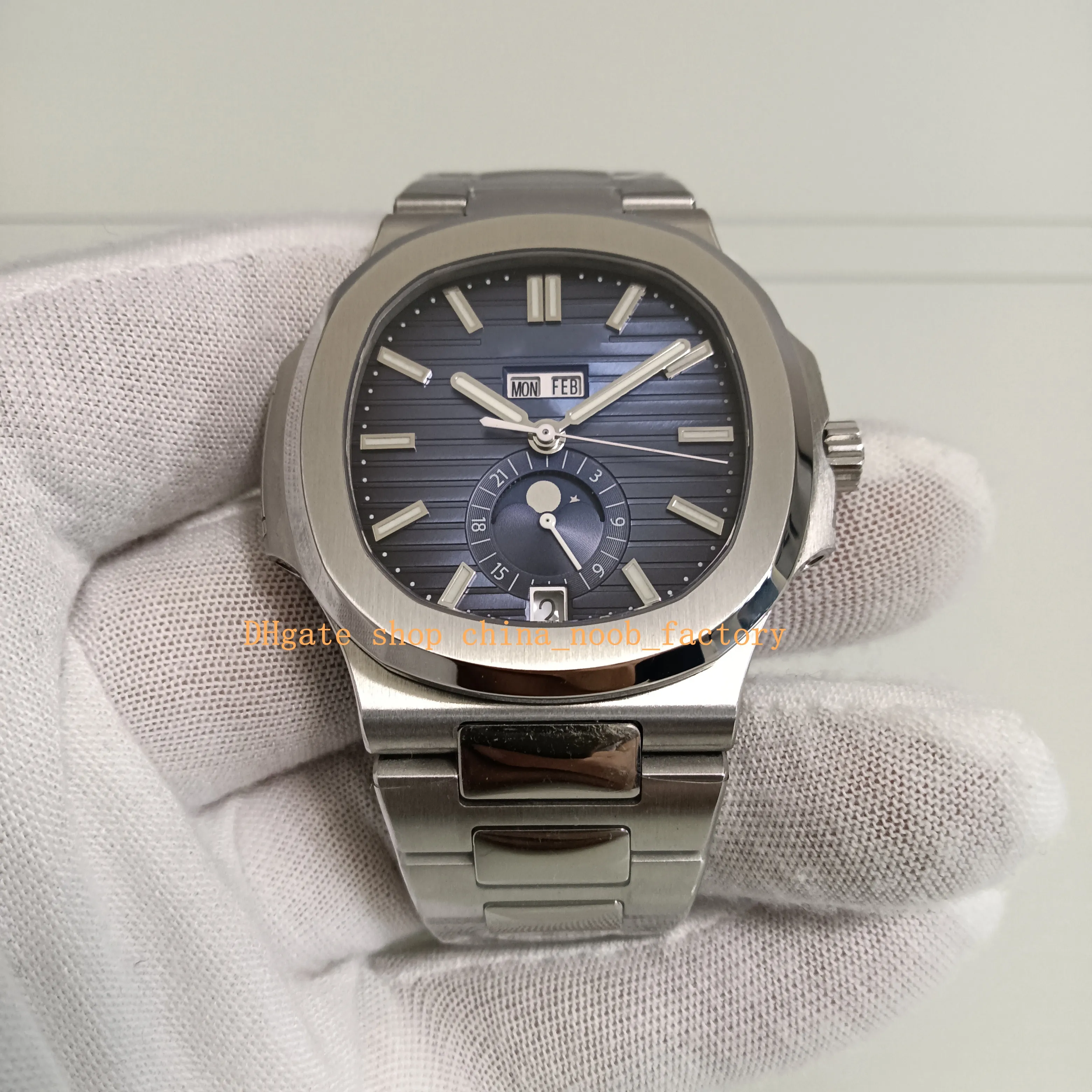 Real Photo Automatic Watch 40.5mm Blue Dial 904 Steel Bracelet 5726/1A ...