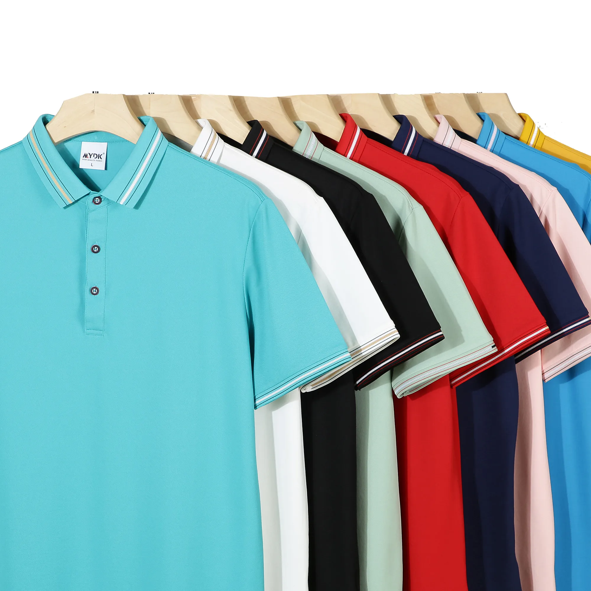 Men's Solid Color Polo Shirt with Square Neck Collar for Summer Daily ...