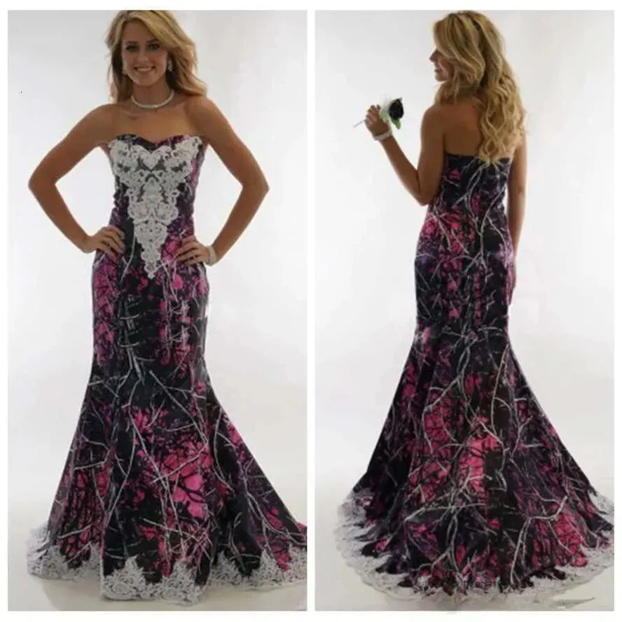 New Sweetheart Lace Appliques Camo Wedding Dresses... From ...