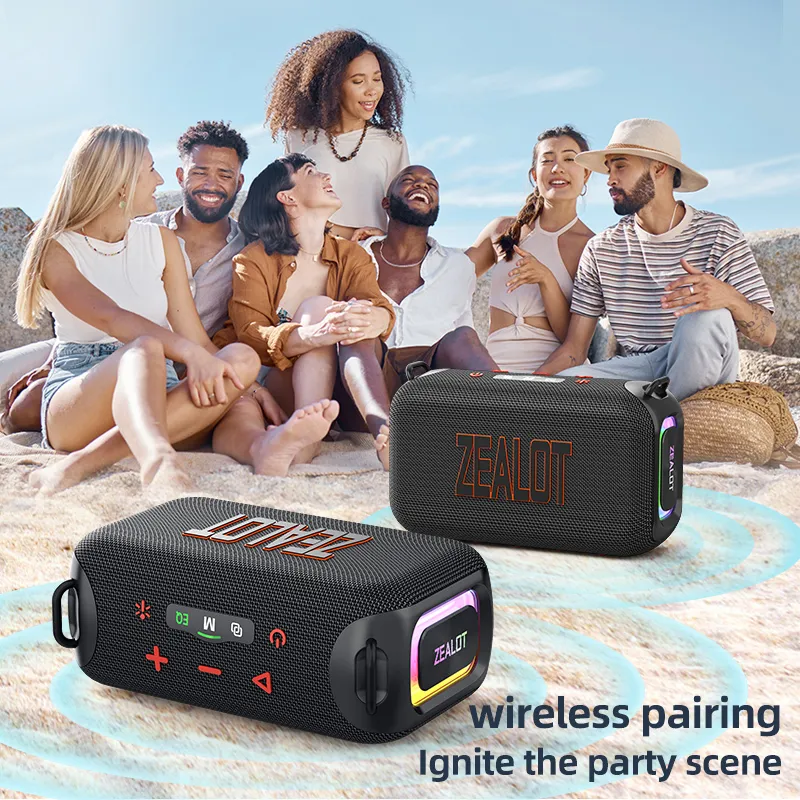 Adventure Ready S85 IPX5 Bluetooth Speaker... From Zealot_factory_store ...