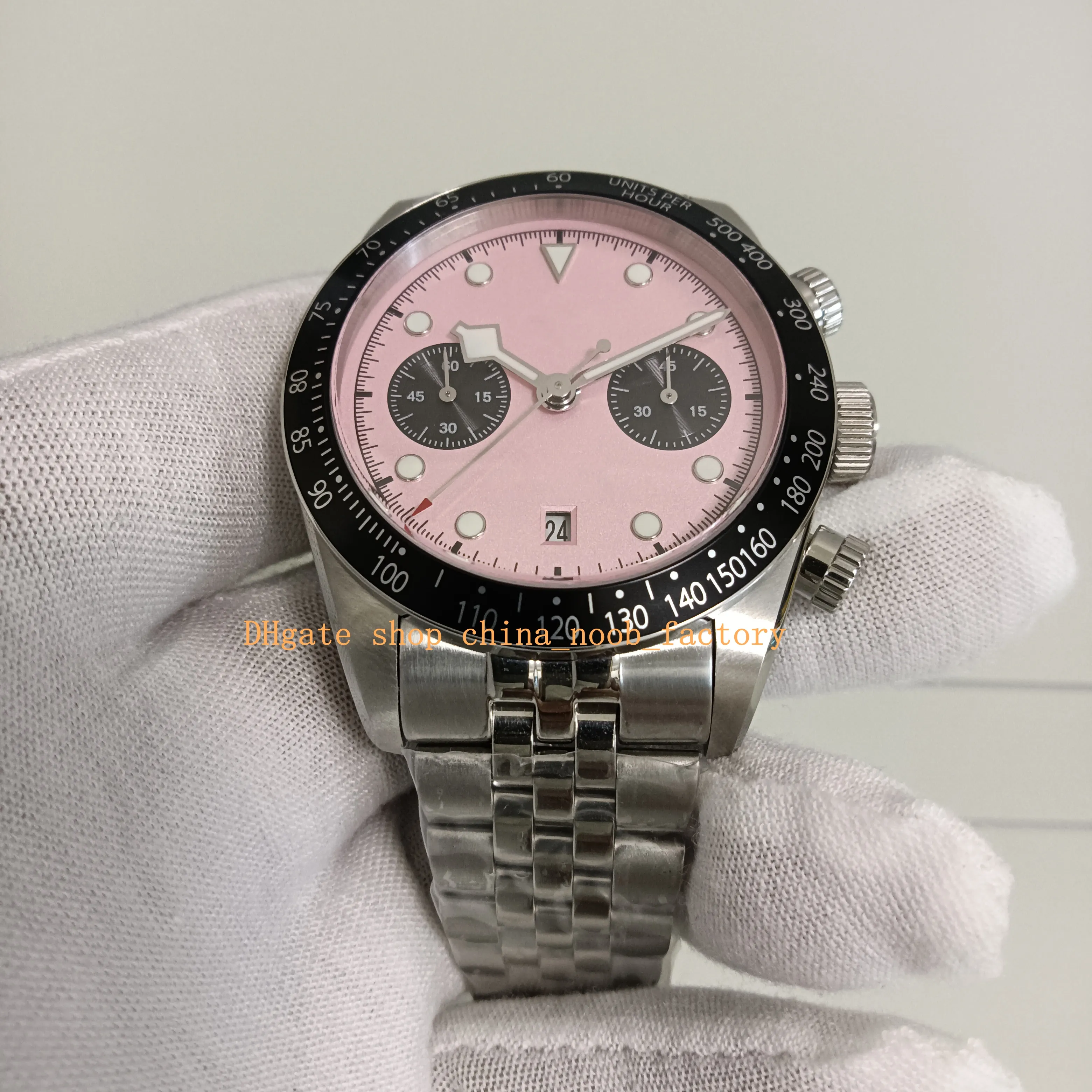 Real Photo Mens Automatic Chronograph Watch Super BLS Factory Mens 41mm ...