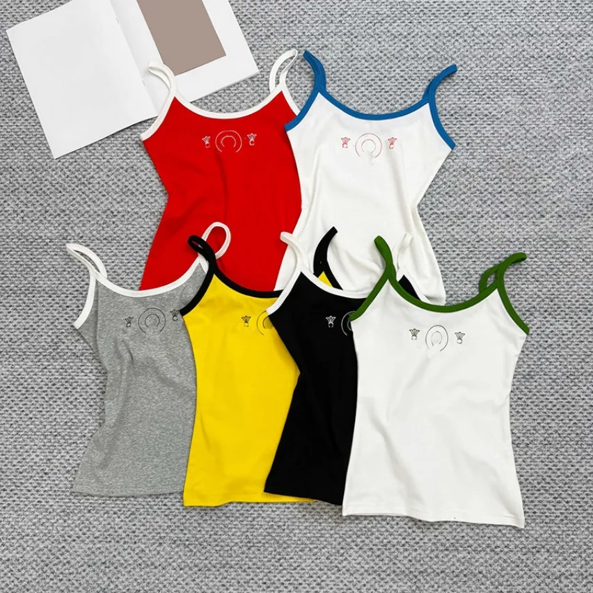 Y2K Women Tank Tops Designer Letter Printed Slim Vest... From Mojitoo ...