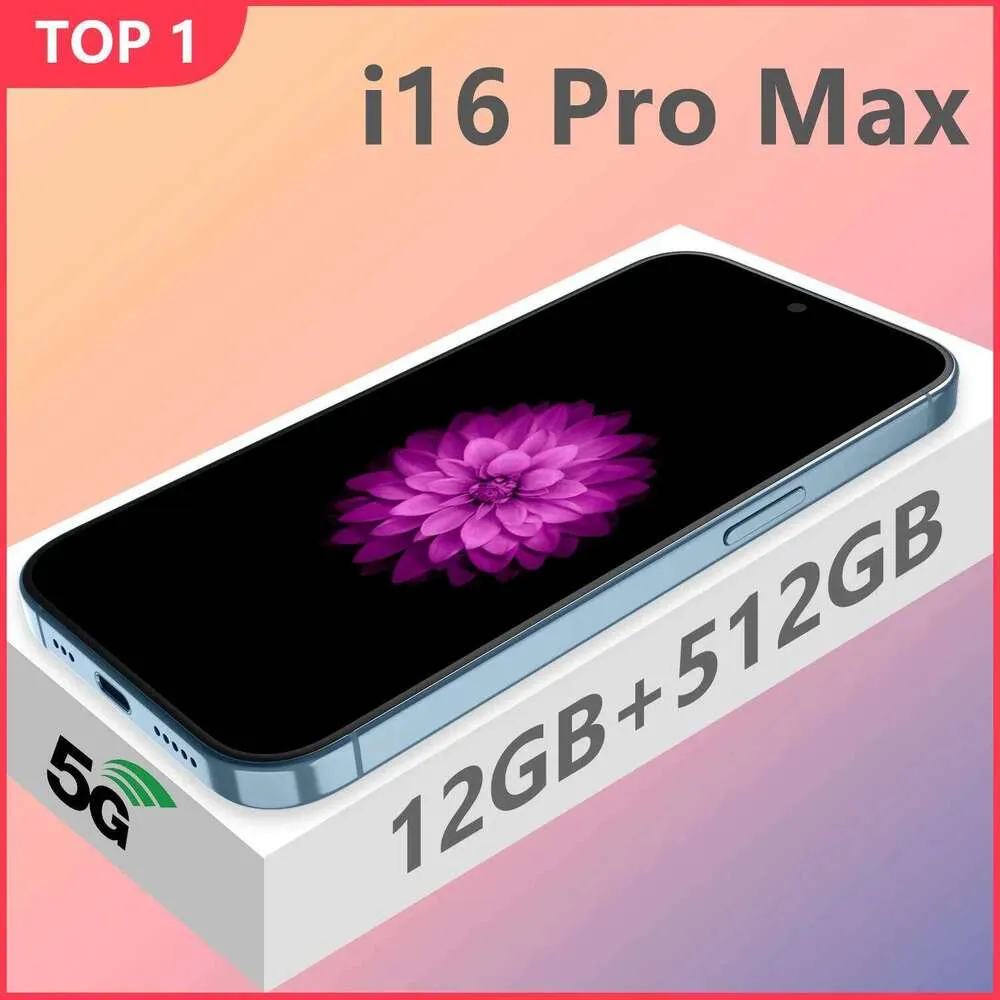 Global Version I16 Pro Max Smartphone Android,6.8'',12GB RAM 512GB ROM ...