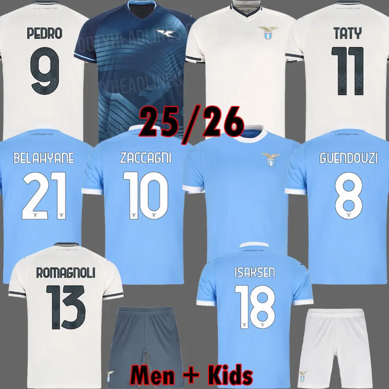 Lazio Soccer Jersey 25 26 ZACCAGNI Lazio Anniversary Football Shirt ...