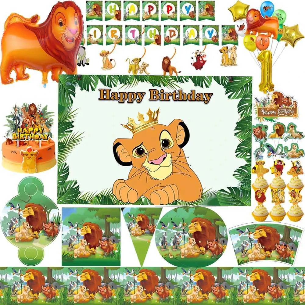 Lion King Simba Theme Kids Party Decorations Paper... From Fashion ...