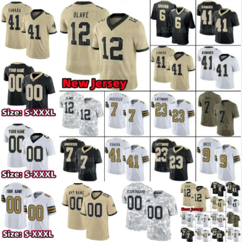 2025 Ain Kamara 12 Chris Olave Tyler Shough Fútbol Jersey Taysom Hill ...