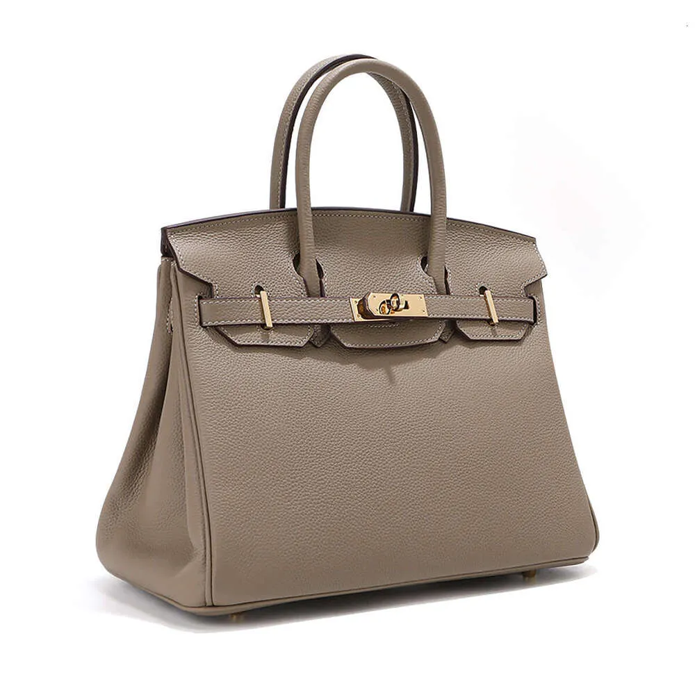 Genuine Leather Large Capacity Women's Handbag High-End Commuter ...