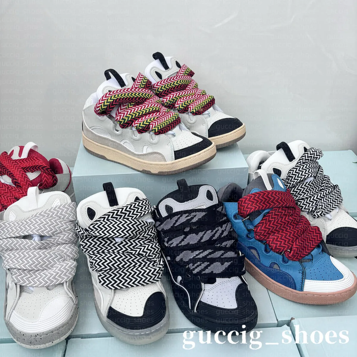 Designer Shoes Curb Luxury Sneakers Top Quality Men Women Flat Leather ...