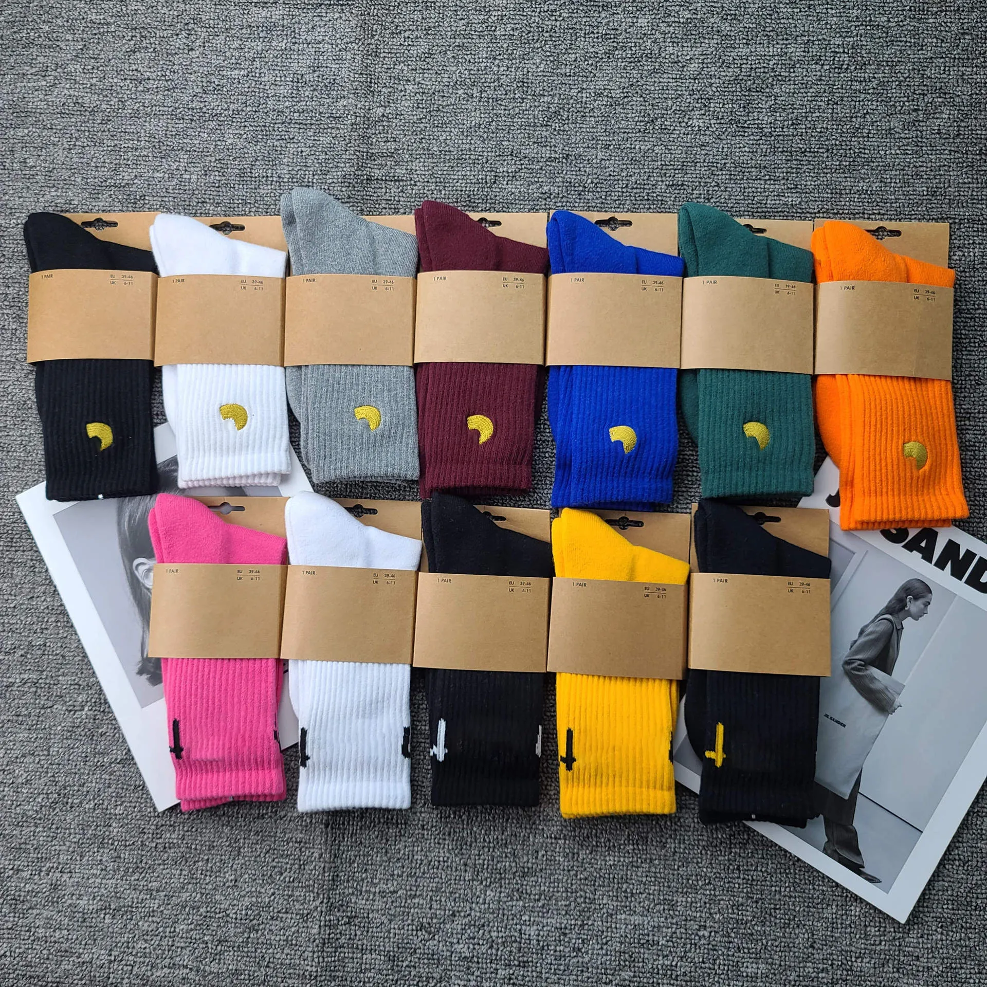 Embroidered Sports Socks Thickened Long Socks For... From Mucho, $4.93 ...