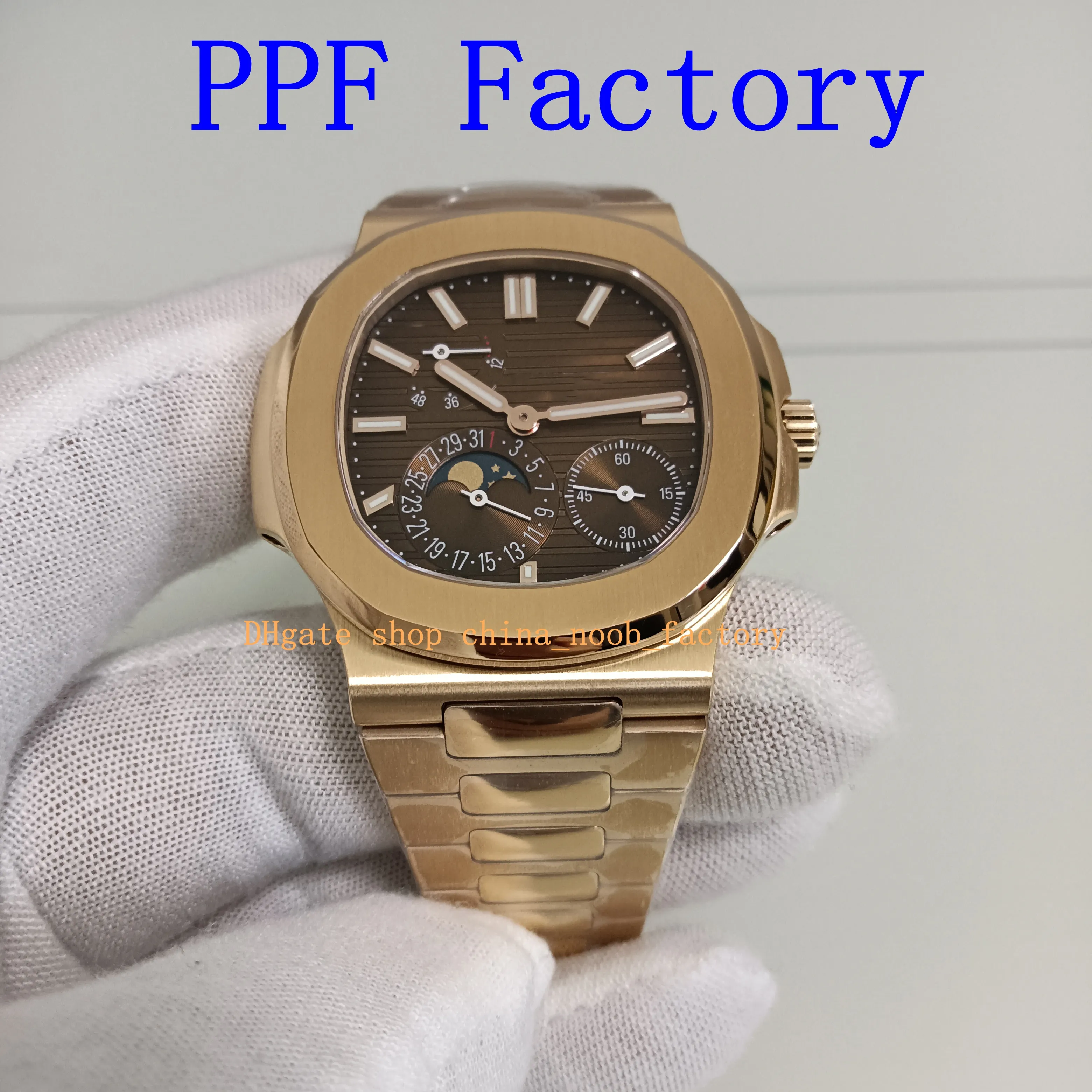 Real Photo Mens Watch 40mm Rose Gold Sapphire Brown... From China_noob ...