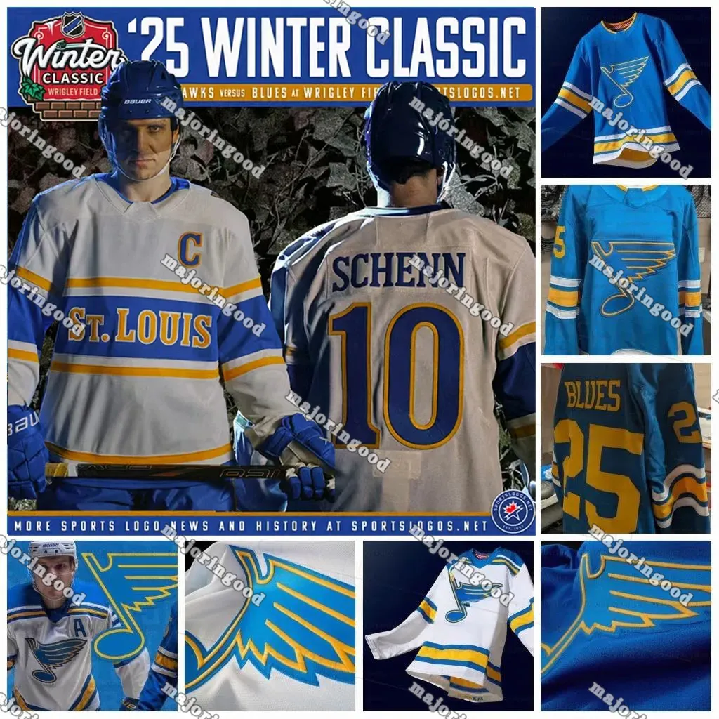 25 Kyrou St. Blues 2025 26 Hockey Jersey Robert... From Majoringood ...